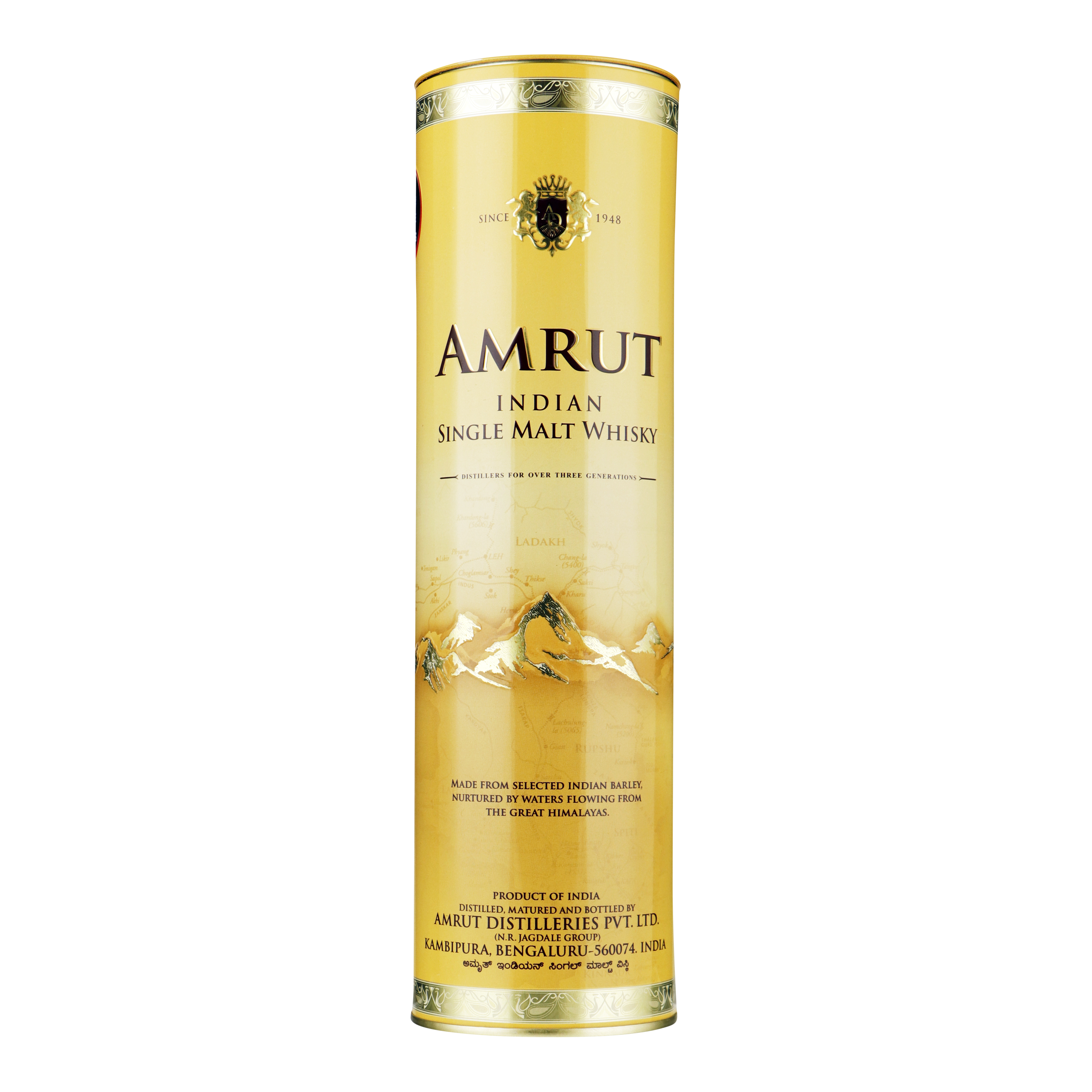 AMRUT Indian Single Malt Whisky 46% 0,70 ltr. | De Monnik Dranken